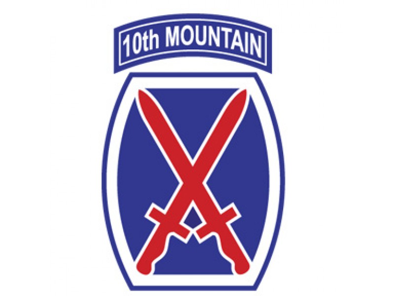 10TH MOUNTAIN DIVISION ARMY DECAL